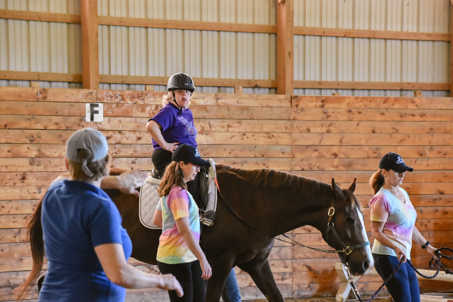 Anne exercises looking at Megan | Blue Ridge Center for Therapeutic ...