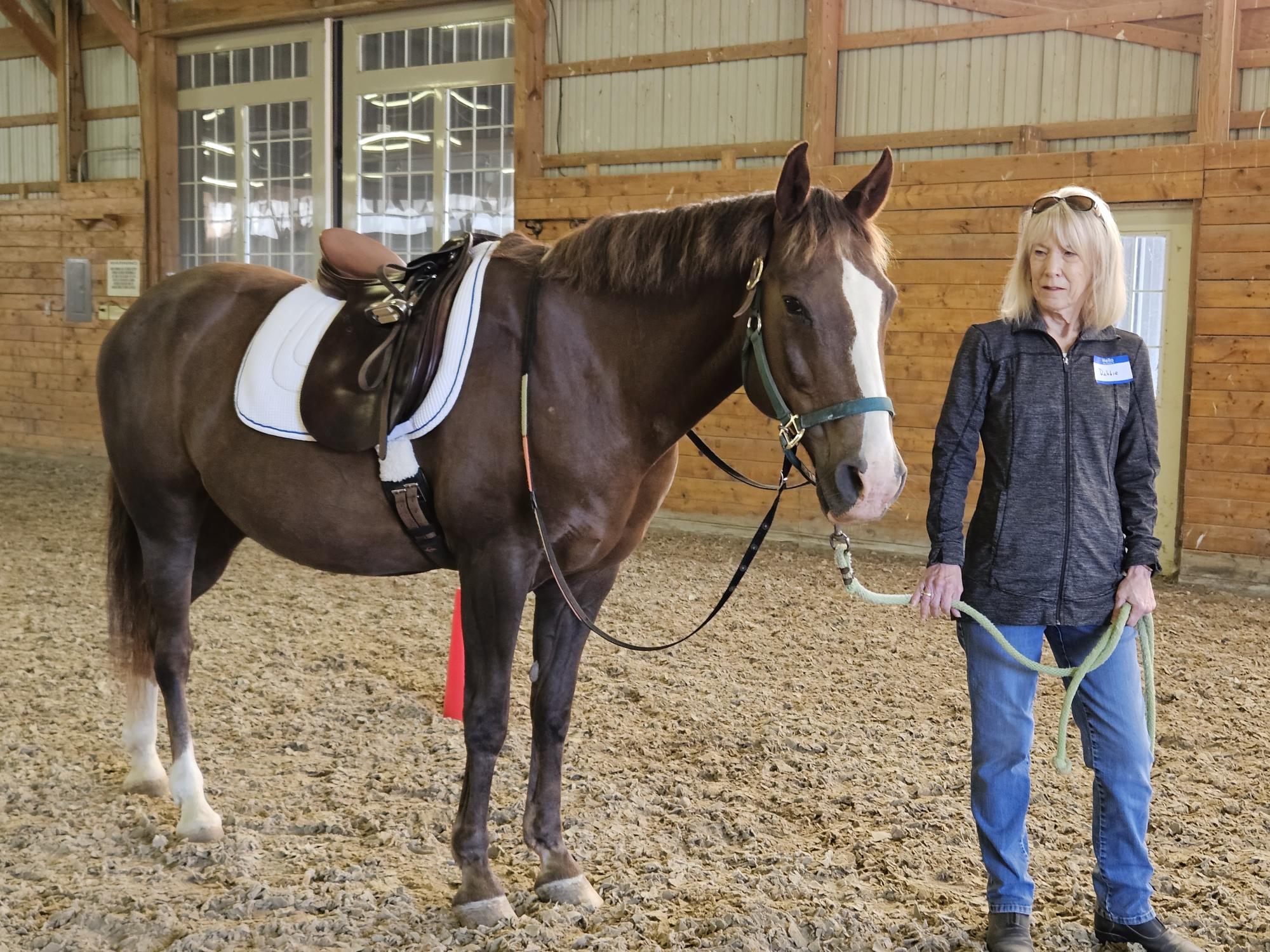 Dillon and Debbie T arena | Blue Ridge Center for Therapeutic Horsemanship